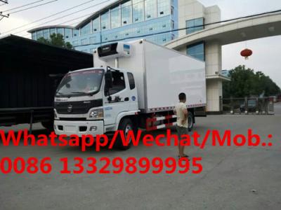 China Customized FOTON AUMARK 4*2 LHD 108hp diesel refrigerated truck for sale, 4T FOTON AUMARK cold room vna truck for sale for sale