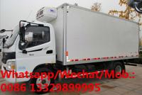China Customized FOTON AUMARK 4*2 LHD 108hp diesel refrigerated truck for sale, 4T FOTON AUMARK cold room vna truck for sale for sale
