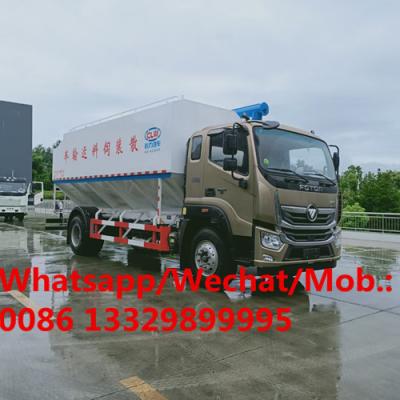 China FOTON AUMARK 4*2 240Hp RHD diesel 24CBM bulk feed truck for sale, best price FOTON animal feed transported vehicle for sale