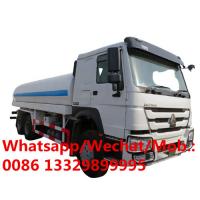 China fuel tanker tank truck supplier 6x4 18000L 20000L 25000L HOWO SINOTRUCK alloy stainless black steel oil tanker truck for sale