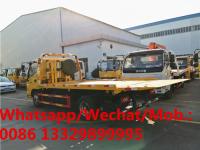 China Best selling Customized FOTON AUMARK 4*2 RHD 4T flatbed wrecker towing truck for sale, exported recovery vehicle for sale