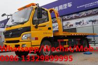 China Best selling Customized FOTON AUMARK 4*2 RHD 4T flatbed wrecker towing truck for sale, exported recovery vehicle for sale