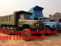 China dongfeng long head 6*6 6 wheels drive Cross-field mine-use dump truck for sale, mine-use dump tipper truck for sale 6*6 for sale