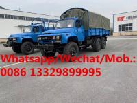 China Customized dongfeng long head 6*6 190hp diesel  cargo stake carrier for sale,cross-field off road lorry vehicle for sale
