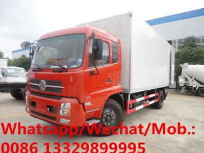 China HOT SALE! 10T-15T dongfeng refrigerated truck for fresh seafish transportation, good price cold van truck with shelves for sale