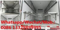 China HOT SALE! 10T-15T dongfeng refrigerated truck for fresh seafish transportation, good price cold van truck with shelves for sale