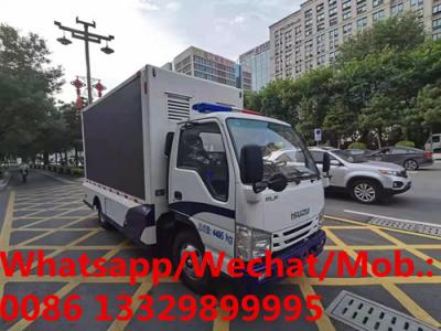 China customized ISUZU diesel P4 mobile LED screen vehicle for outdoor advertising, Best price outdoor LED vehicle for sale for sale