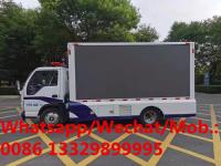 China customized ISUZU diesel P4 mobile LED screen vehicle for outdoor advertising, Best price outdoor LED vehicle for sale for sale