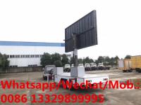 China Customized mobile outdoor LED screen displaying box semitrailer for adveritising for sale, led container trailer for sale