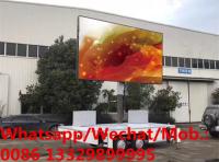 China Customized mobile outdoor LED screen displaying box semitrailer for adveritising for sale, led container trailer for sale