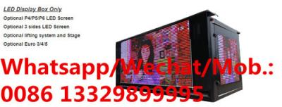 China Customized mobile outdoor LED screen displaying box mounted on cargo truck for sale, LED advertising box body for sale for sale