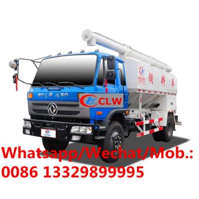 China 2021s best selling-Dongfeng 10T hydraulic discharging bulk feed transported truck for sale, 20CBM feed pellet vehicle for sale