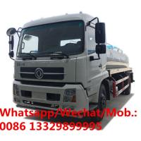China HOT SALE! Dongfeng 10m3 stainless steel material Potable Water Truck, foodgrade drinking water tanker vehicle for sale for sale