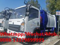 China Customized SINO TRUK HOWO 8CBM compacted garbage truck for sale, 5T Compressed garbage truck supplier in China, for sale