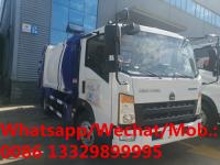 China Customized SINO TRUK HOWO 8CBM compacted garbage truck for sale, 5T Compressed garbage truck supplier in China, for sale