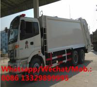 China customized FOTON AUMAN 6*4 RHD 320hp16cbm garbage compactor truck for sale, FOTON rear loader compacted garbage truck for sale