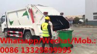 China Customized FOTON AUMARK 4*2 LHD 7CBM garbage compactor truck for sale, 5T refuse garbage compacted vehicle for sale for sale