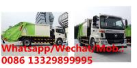 China comtomized  foton AUMAN 4*2 RHD 14cbm compacted garbage truck, 10T rear loader wastes collecting vehicle for sale for sale