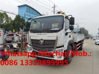 China Customized FOTON AUMAN RHD 8T telescopic crane boom mounted on cargo truck for sale,good price new 8T truck with crane for sale