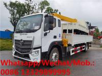 China Customized FOTON AUMAN RHD 8T telescopic crane boom mounted on cargo truck for sale,good price new 8T truck with crane for sale