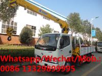 China Customized DONGFNEG 4*2 LHD 3.2 telescopic crane boom mounted on cargo truck for sale,HOT SALE! cargo truck with telesco for sale