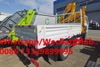 China Customized DONGFNEG 4*2 LHD 3.2T knuckle crane boom mounted on cargo truck for sale, Best price cargo truck with crane for sale