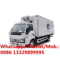 China Customized ISUZU brand 4*2 LHD Refrigerated chilled van vehicle for sale, Good price new 2-3T ISUZU refrigerated truck for sale