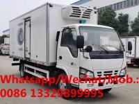China Customized ISUZU brand 4*2 LHD Refrigerated chilled van vehicle for sale, Good price new 2-3T ISUZU refrigerated truck for sale