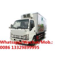 China ISUZU brand refrigerated truck for fresh vegetables from UWANDA, customized ISUZU 4-5T chilled van vehicle for sale for sale