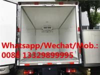 China HOWO 5tons vegetable fruit refrigerated van truck for sale, HOT SALE! cold van vehicle for sale for sale