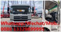 China Hot sale! customized DONGFENG TIANJIN 4*2 RHD 5T cargo truck with crane for Mozambique, new truck with crane for sale for sale
