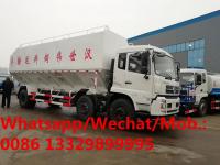 China HOT SALE!new Dongfeng 10wheels 30cbm bulk feed transported vehicle, 15T farm-oriented and livestock feed vehicle for sale
