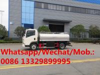China Customized SINO TRUK HOWO 4*2 LHD 4,000L stainless steel mineral water truck for sale,portable drinking water tanker for sale