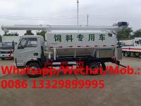 China Cheapest price new YUEJIN brand 4T farm-oriented and livestock feed container truck at poultry farm, bulk feed vehicle for sale