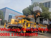 China Good price Customized HOWO 4*2 LHD 26M telescopic high altitude operation truck for sale, aerial working ladder vehicle for sale