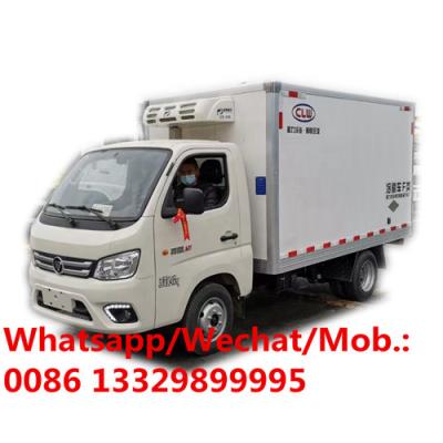 China Good price FOTON 4*2 LHD/RHD diesel refrigerated truck for sale, Factory sale 1tons mini cold van truck for sale for sale