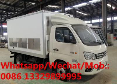 China HOT SALE!FOTON 4*2 LHD gasoline mini day old chick transported van truck, Good price smallest baby chicks van car for sale