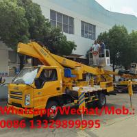 China Good price JMC 23m working height telescopic type aerial working platform truck for sale, truck mounted aerial platform for sale