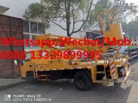 China Good price JMC 23m working height telescopic type aerial working platform truck for sale, truck mounted aerial platform for sale