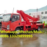 China Factory sale good price ISUZU 14m working height truck mounted aerial working platform, High altitude operation vehicle for sale
