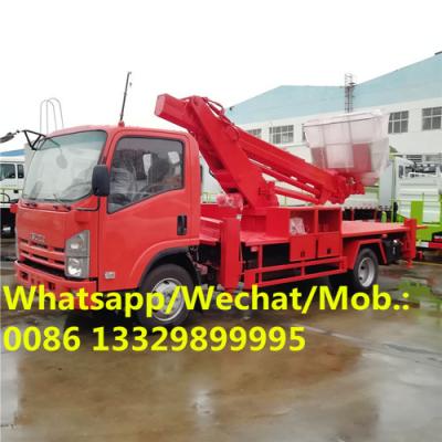 China Factory sale good price ISUZU 14m working height truck mounted aerial working platform, High altitude operation vehicle for sale