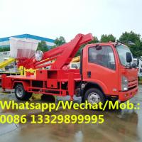 China Factory sale good price ISUZU 14m working height truck mounted aerial working platform, High altitude operation vehicle for sale