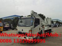 China Customized SINO TRUK HOWO 4*2 RHD 16M telescopic aerial platform truck for sale, 16m truck mounted aerial platform for sale