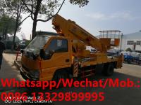 China HOT SALE! JMC 4*2 LHD 14m telescopic truck mounted aerial working platform, Good price overhead working platform truck for sale