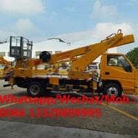China HOT SALE! JMC 4*2 LHD 14m telescopic truck mounted aerial working platform, Good price overhead working platform truck for sale