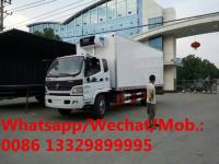 China FOTON AUMARK LHD 6m refrigerated truck for sale, Customized FOTON AUMARK 28CBM reefer van truck for fresh milk transport for sale