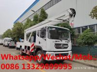 China dongfeng D9 22m working height folded truck mounted aerial working platform for sale, High altitude operation vehicle for sale