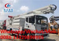 China dongfeng D9 22m working height folded truck mounted aerial working platform for sale, High altitude operation vehicle for sale