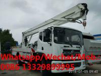 China Customized Dongfeng D9 4*2 LHD diesel 20m aerial working platform truck for Phillipines, good price new hydraulic bucket for sale