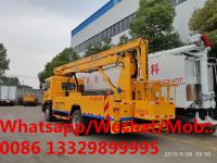 China Customized Dongfeng D9 4*2 LHD diesel 20m aerial working platform truck for Phillipines, good price new hydraulic bucket for sale